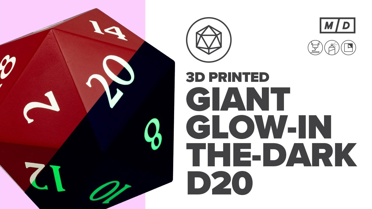 Giant 3D Printed D20 Dice - YouTube