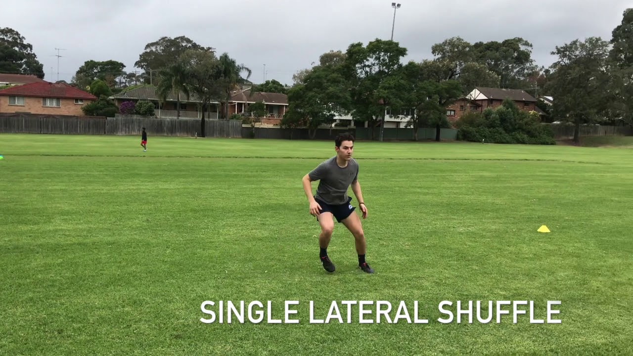 Change of Direction: Single Lateral Shuffle - YouTube