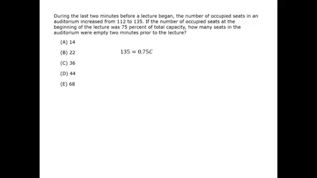 Lecture Hall Seats GMAT Free GFPS8 YouTube