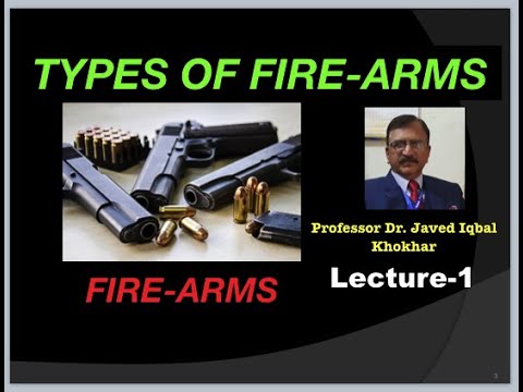 1. FIREARM INJURIES TYPES OF FIREARMS RIFLED AND SMOOTH BORED WEAPONS ...
