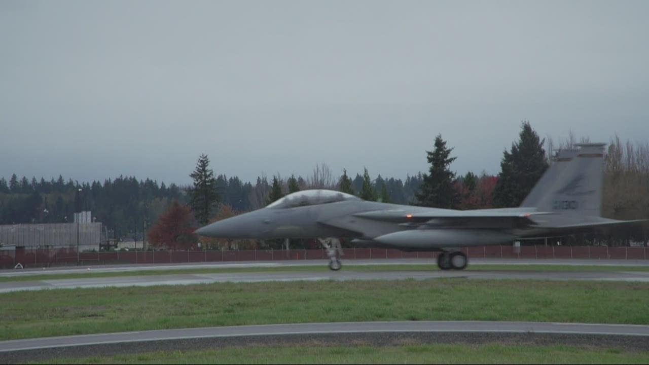 Portland Air National Guard receiving new fighter jet - YouTube