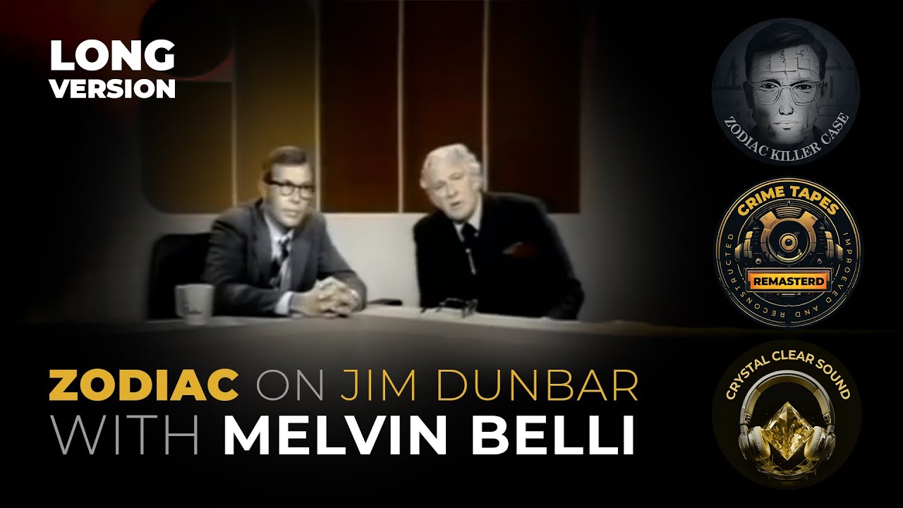 Zodiac Killer Real Phone Call to Jim Dunbar Show (Melvin Belli) | Remastered FULL Clear Audio ...