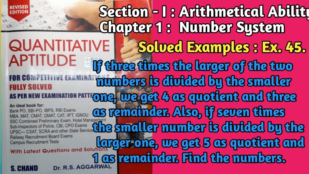 GA/QA | Arithmetical Ability | Number System | Solved Examples ...