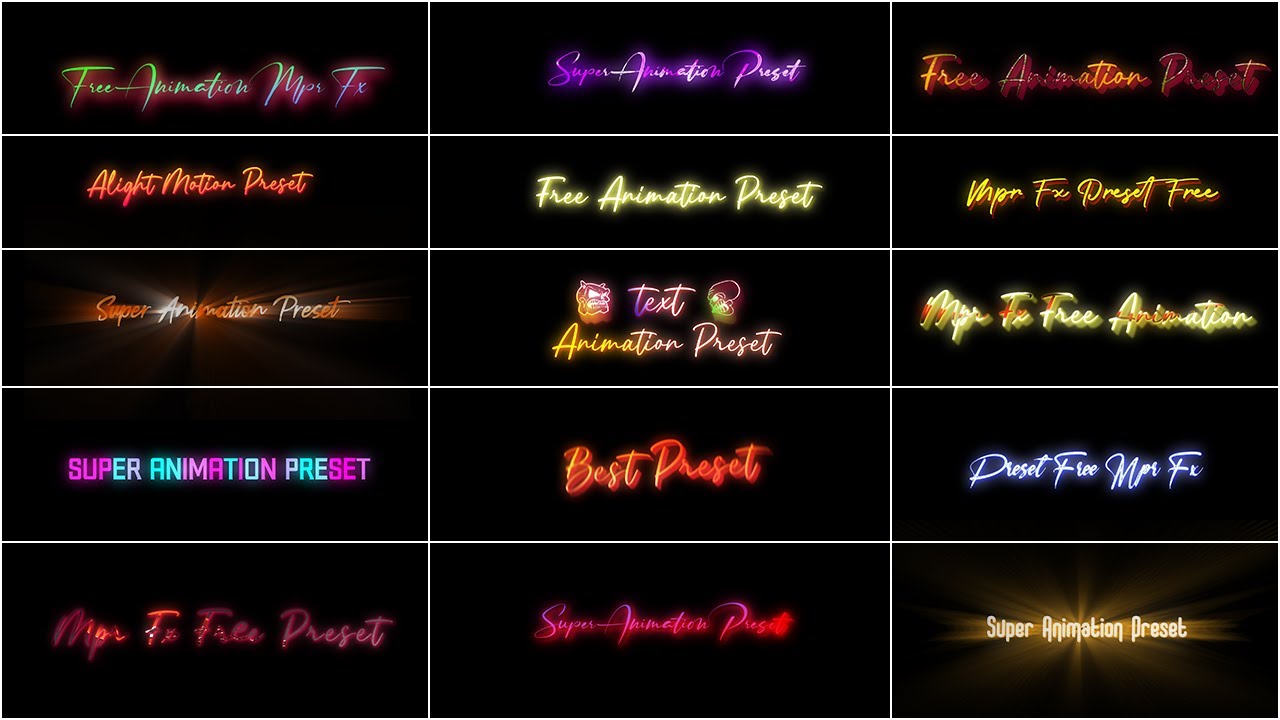 Top 15 Alight Motion Text Animation Preset Link | Alight Motion Text Preset Link | Animation ...