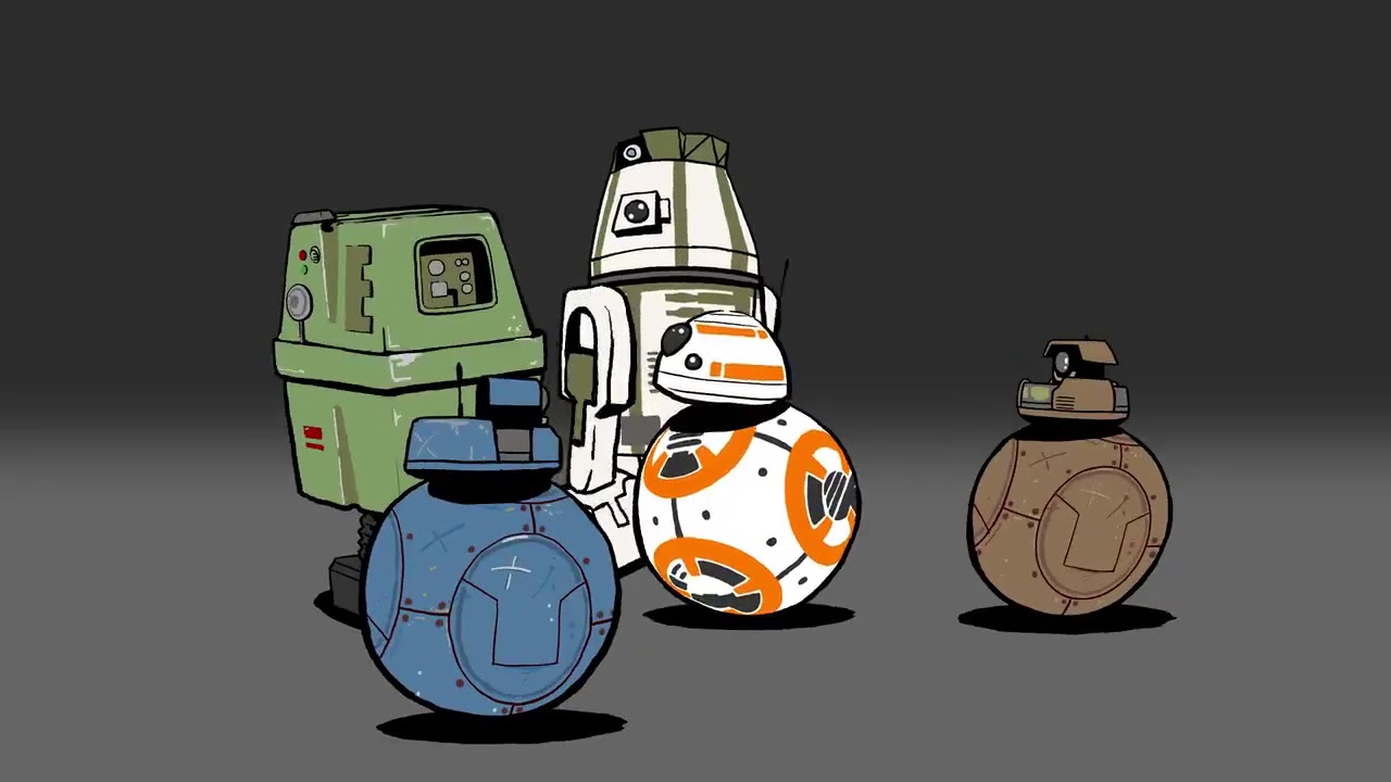 R2 D2 & BB 8 In Star Wars Blips Shorts Film - YouTube