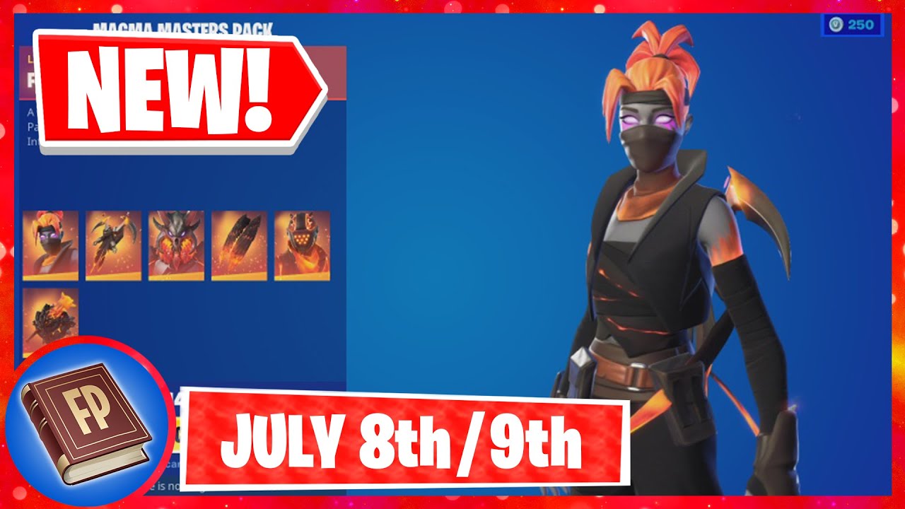 Fortnite Item Shop : *NEW* MAGMA MASTERS PACK + GRIMEY RETURNS! [July ...