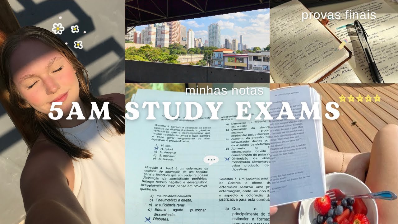 5am study vlog produtivo | exames finais, minhas notas, desabafo!!😪📑 - YouTube