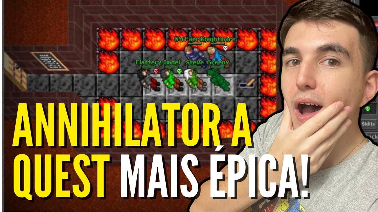 TIBIA - THE ANNIHILATOR QUEST A MAIS SIMPLES E MARCANTE DO JOGO - YouTube