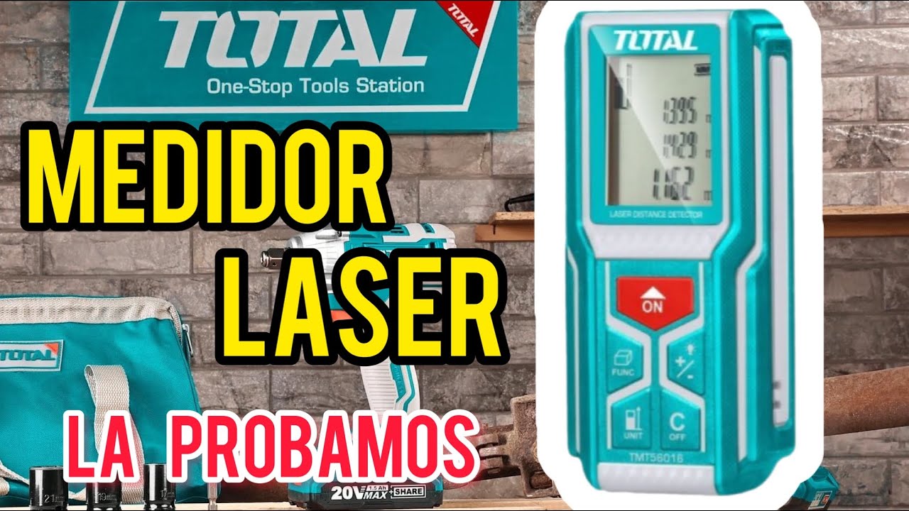 MEDIDOR LÁSER TOTAL - WINCHA láser TOTAL - YouTube