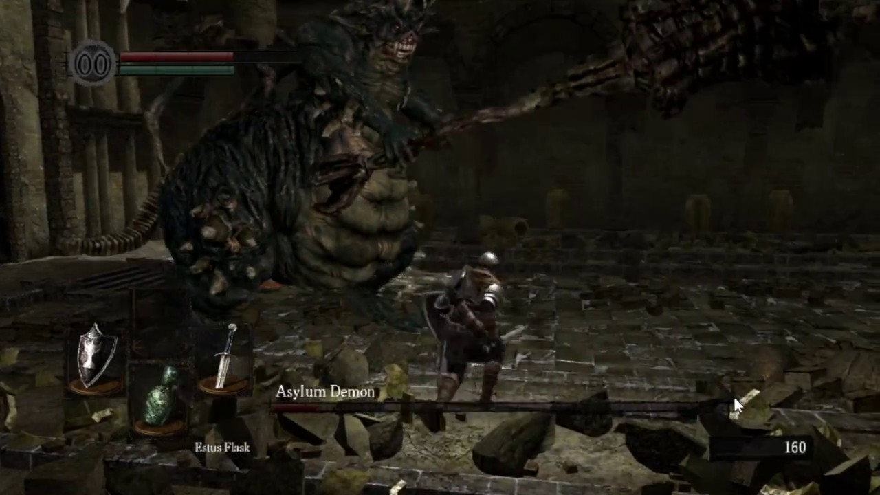 Killing First DS1 Boss - YouTube