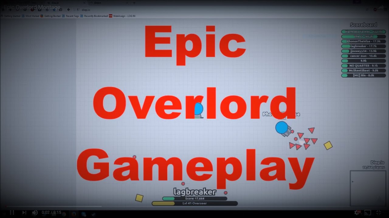 Diep.io- Epic Overlord Montage - YouTube