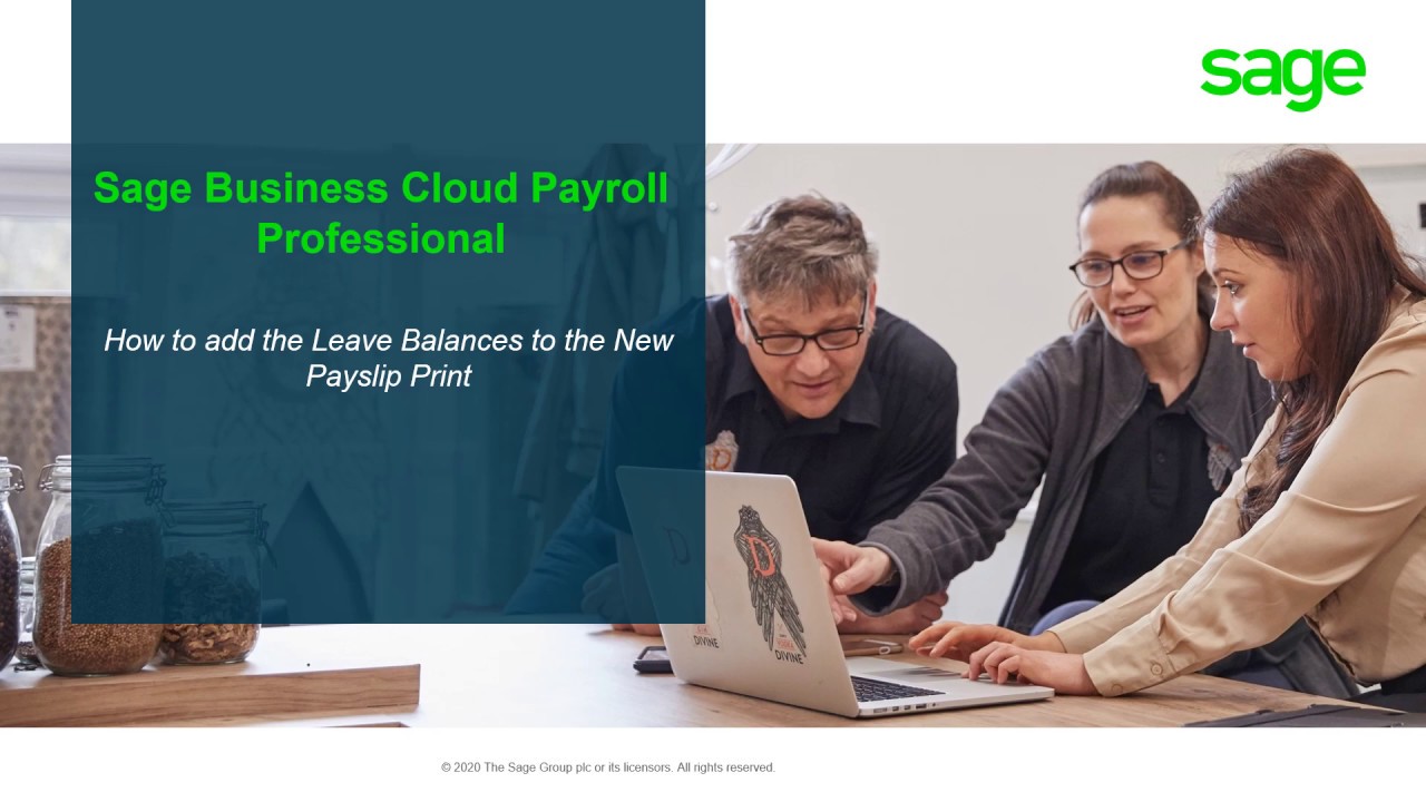 Sage Business Cloud Payroll Professional How to setup leave balances to ...