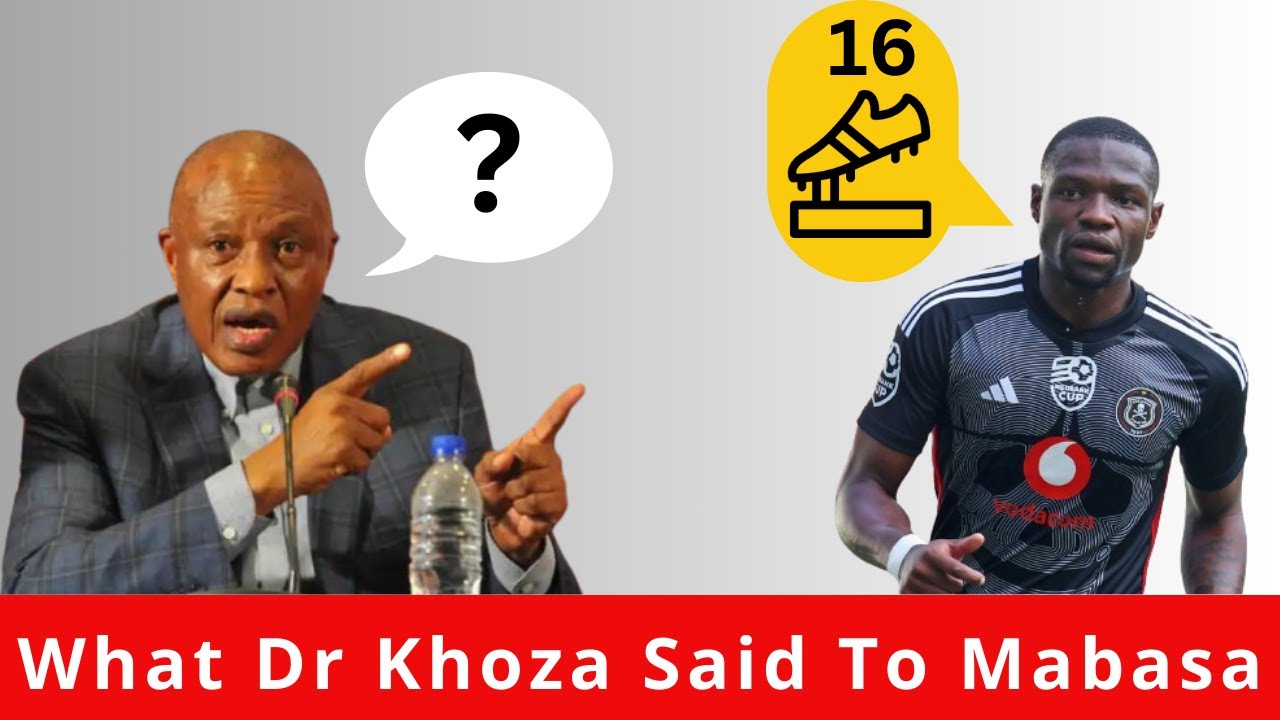 What Dr Khoza Said To Mabasa After Winning Golden Boot - YouTube