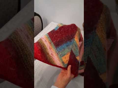 orijinal geometrik yelek yapımı