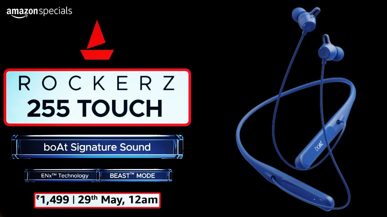 Boat Rockerz 255 Touch | Wireless Earphone | 10mm Drivers | ENx ...
