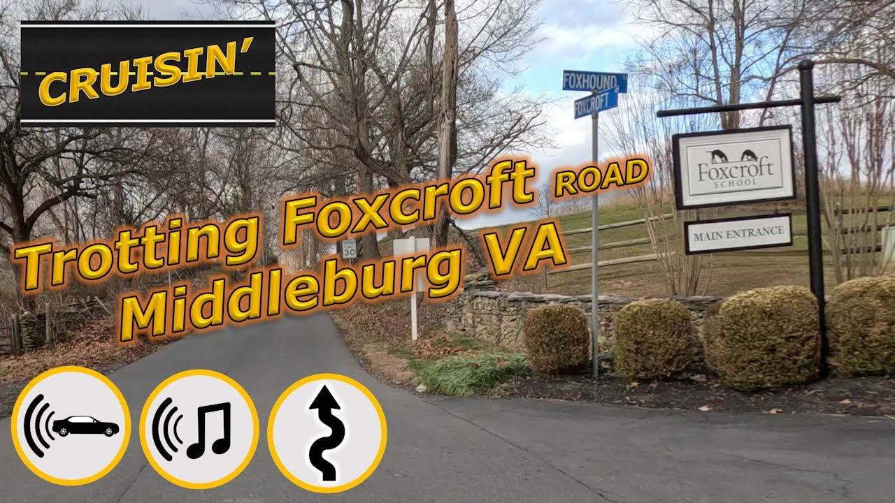 Trotting on Foxcroft Road - Middleburg to Unison VA - YouTube