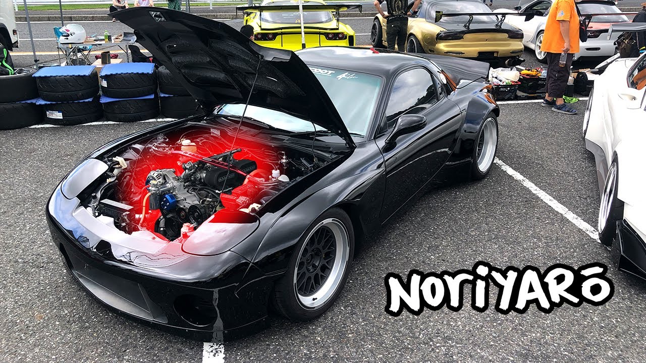 6 rotor at RX-7 meet in Japan at Seven's Day - YouTube