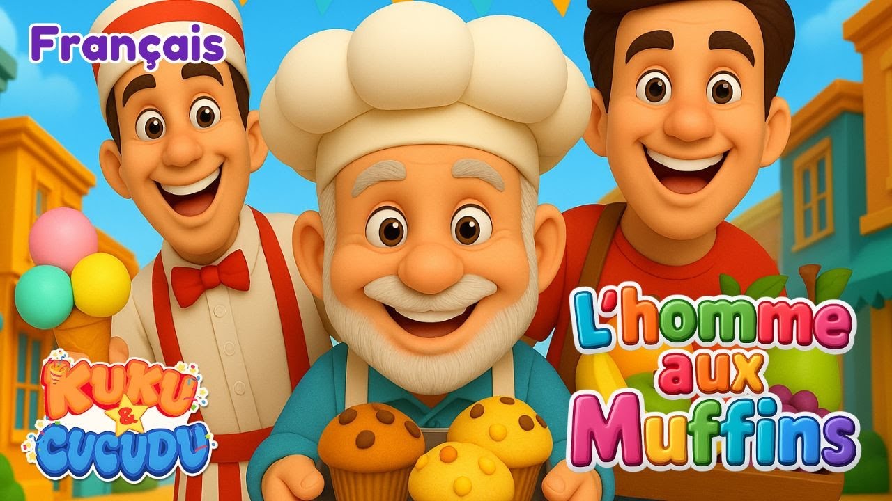 L’homme aux Muffins 🧁 | Comptines pour Enfants en 3D | Chanson Amusante ...