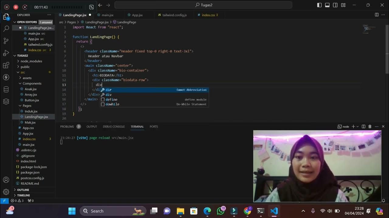 Styling Dan Layouting ReactVite. menggunakan Tailwind - YouTube