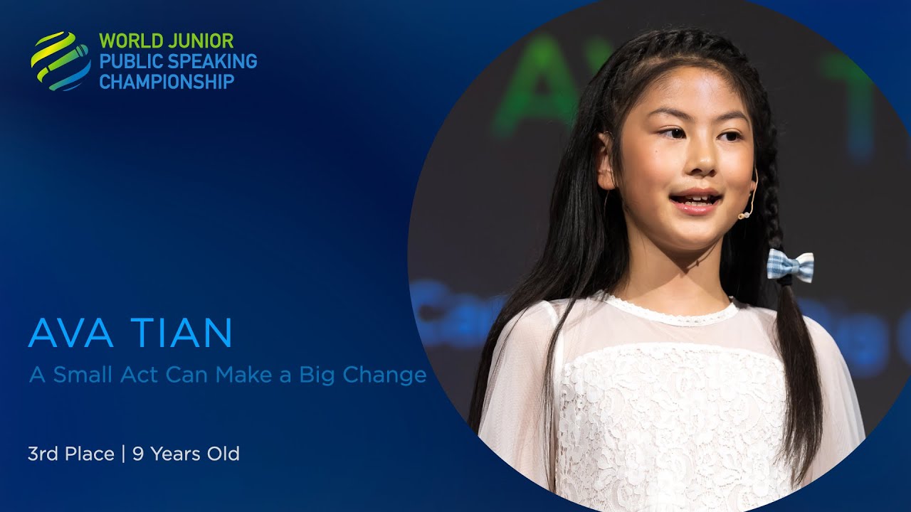 Ava Tian | A Small Act Can Make a Big Change - YouTube