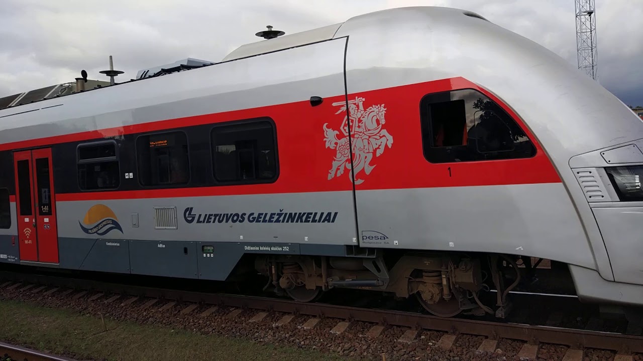 Pesa 730ML- 005 with a passenger train - YouTube