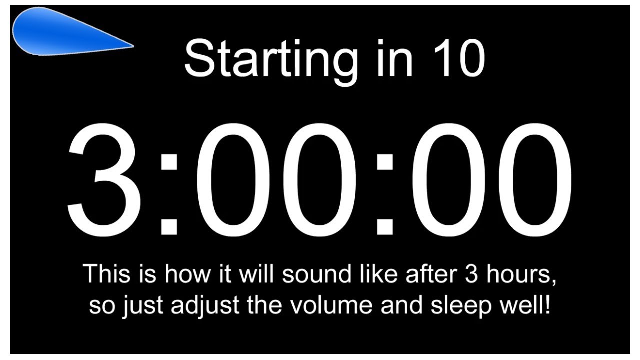 3 hour Sleep timer Alarm clock - YouTube