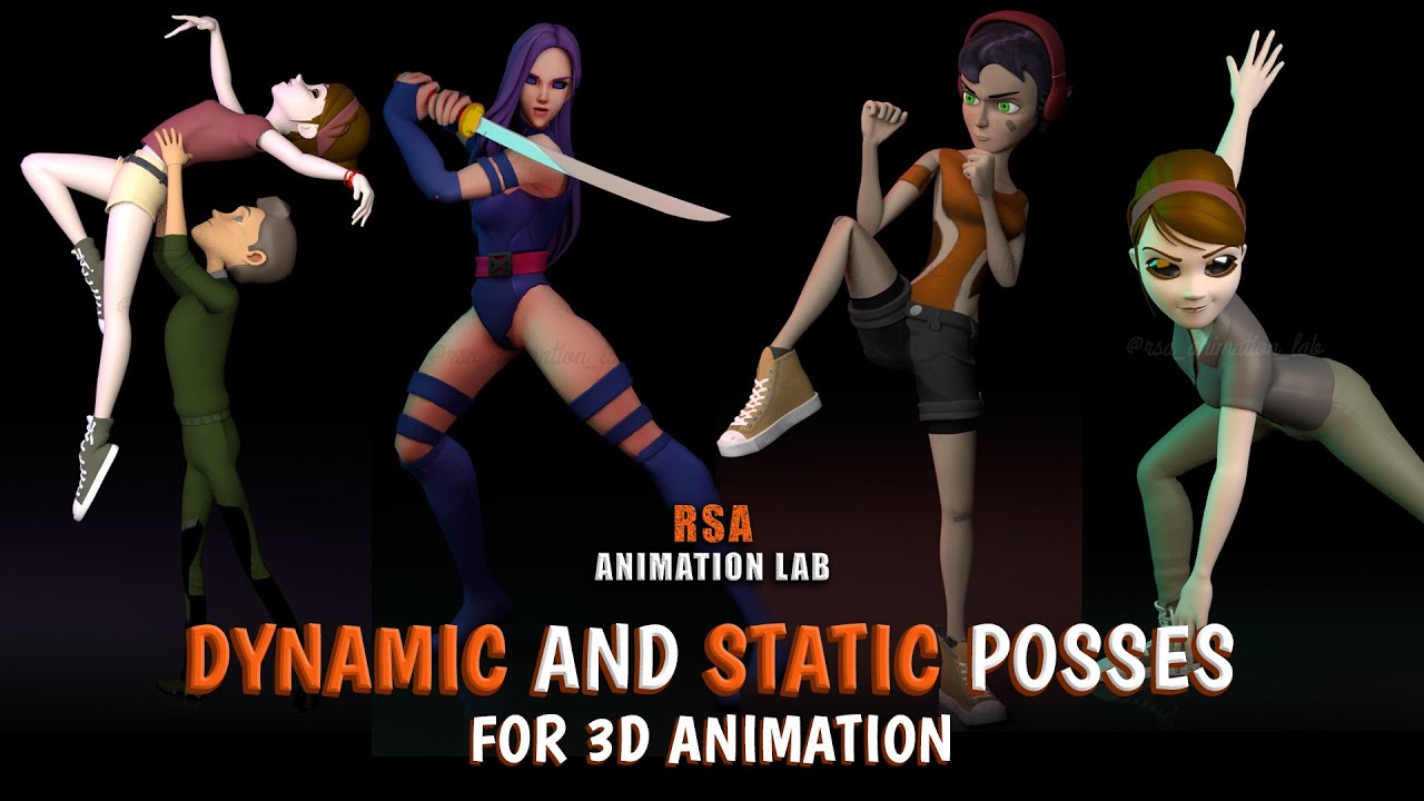 Dynamic and Static Posses for 3D Animation || RSA Animation Lab ...