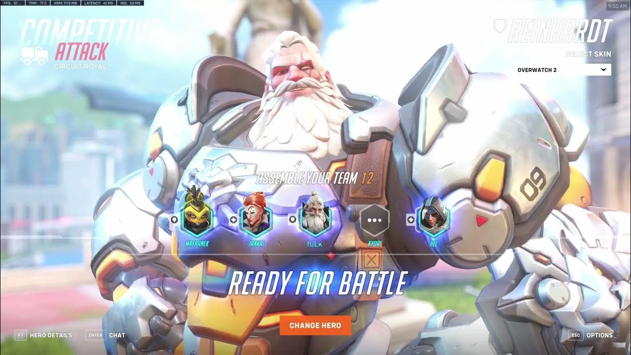 Reinhardt in Open Queue - Local network gaming on MacBook - YouTube