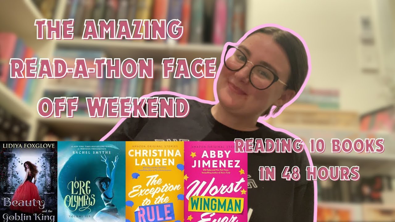 Reading 10 books in 48hrs || TAR Face Off Weekend Vlog 💞 - YouTube