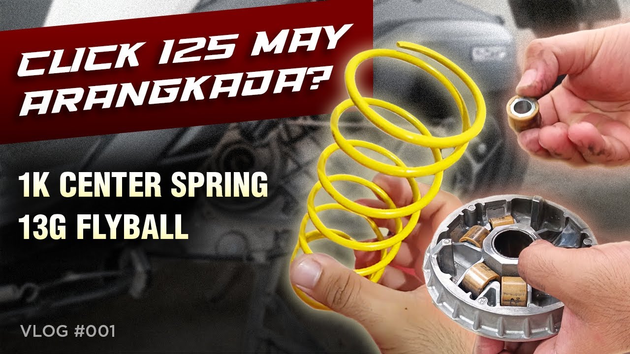 Honda CLICK 125 v3 CVT Setup (1k Center Spring + 13grams Flyball) - May ...