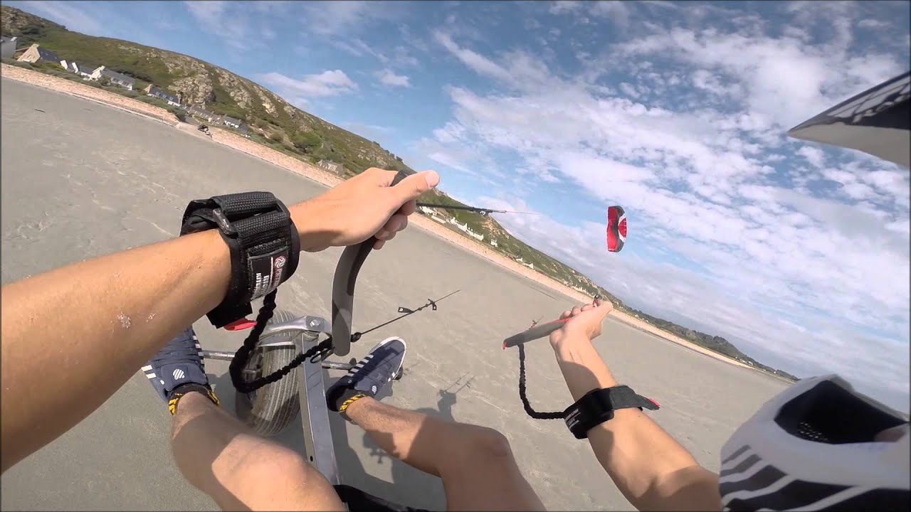 Power Kite buggy in Jersey UK - YouTube