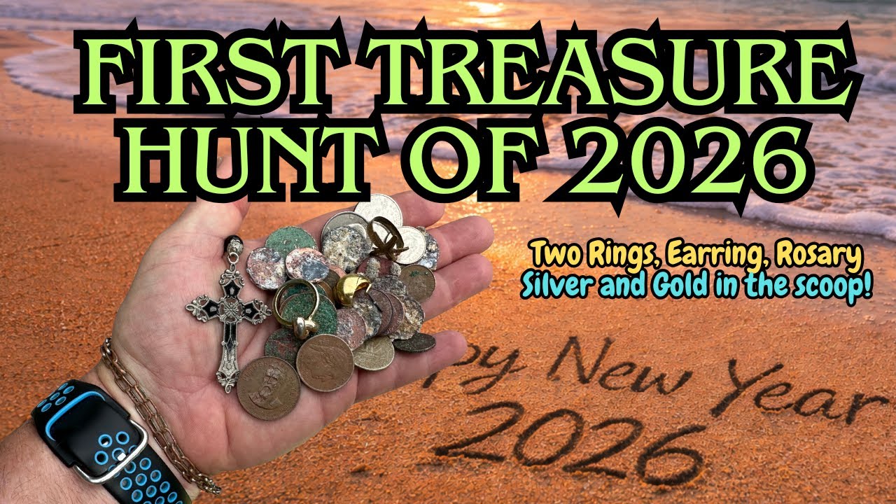 First Metal Detecting Hunt of 2026 | Found Jewelry and Rare Coins ...