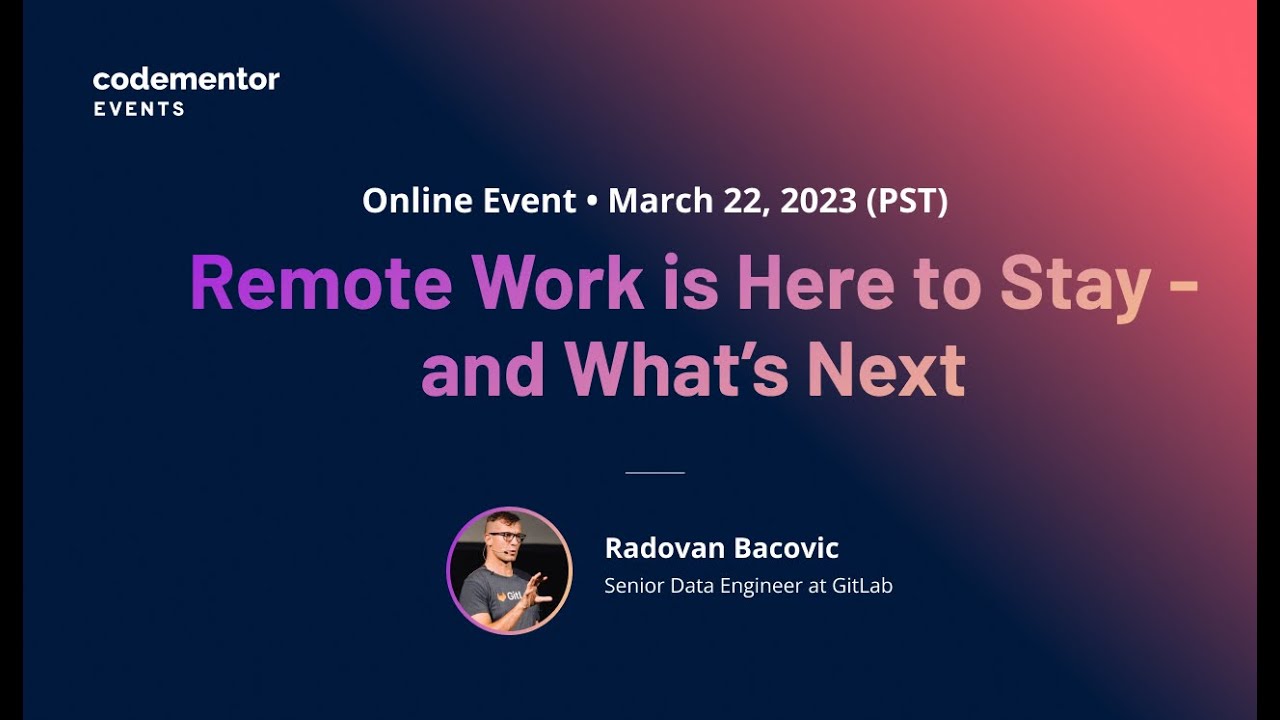 Remote Work is Here to Stay - and What's Next? | Radovan Bacovic | Senior Data Engineer at ...