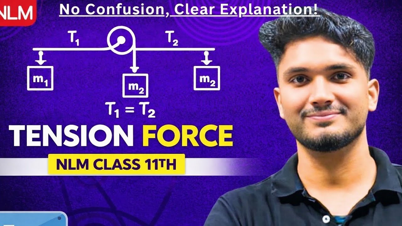 📘 Tension Force | Class 11 Physics | NLM Chapter | Easy Tricks ...