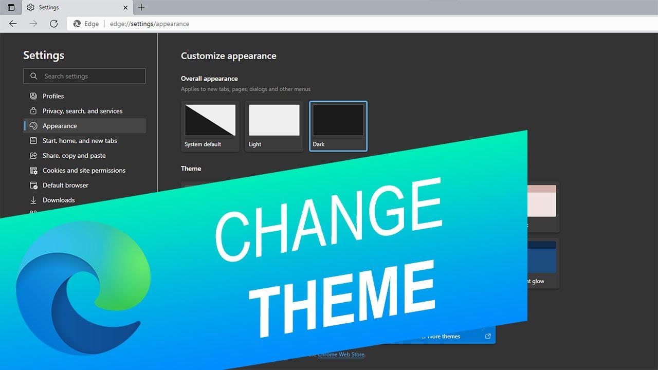 How to Change Theme in Edge - YouTube