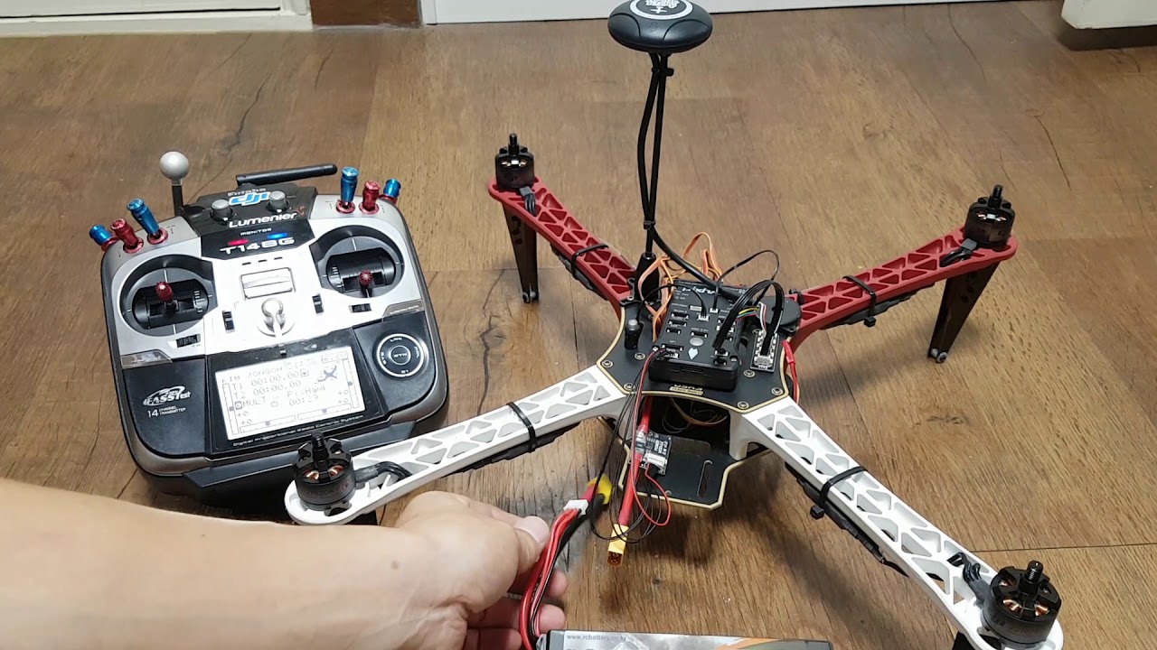 Setting up the Pixhawk on F450 frame.. - YouTube