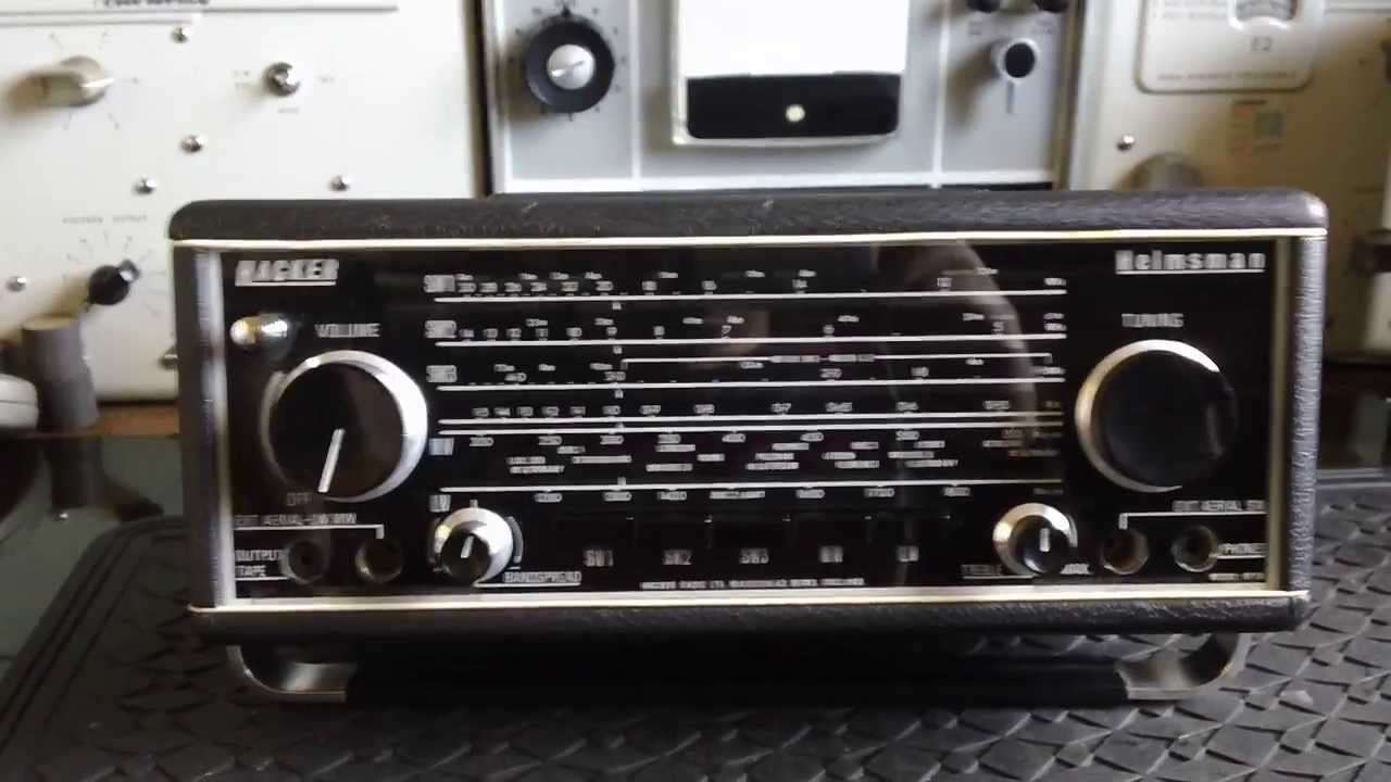Hacker Helmsman transistor radio - YouTube
