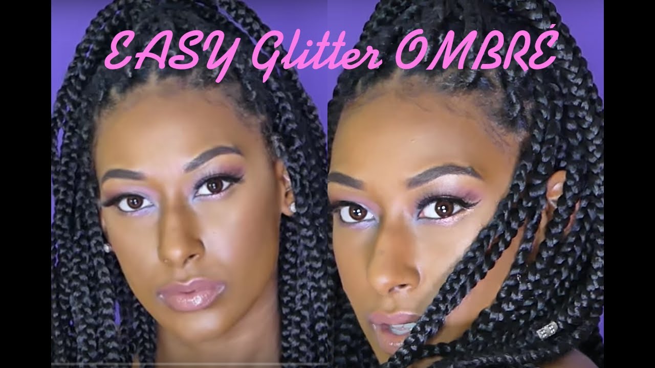 EASY GLITTER OMBRE EYESHADOW TUTORIAL | ABH PALETTE | LAROSAA - YouTube