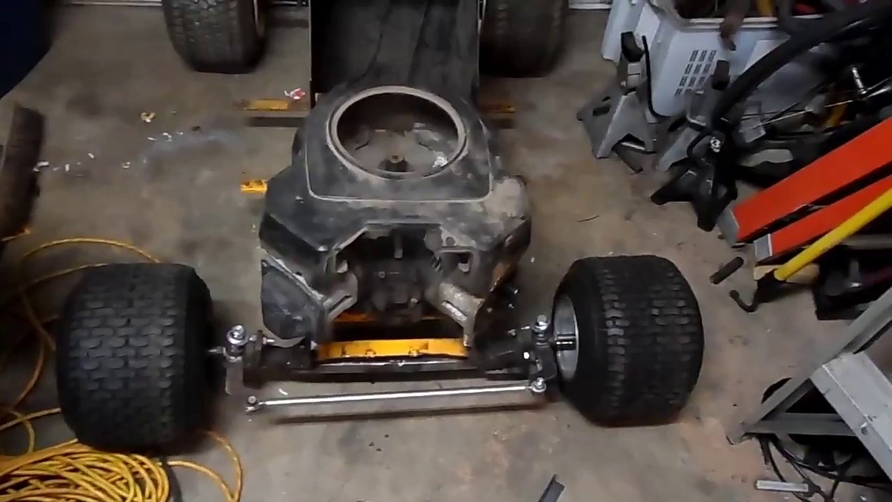 vtwin racing mower build 3 - YouTube