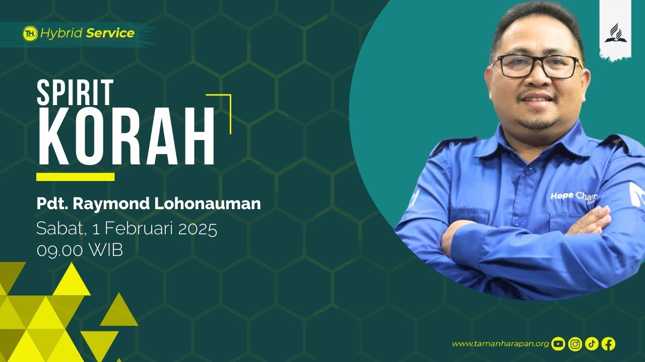 Pdt. Raymond Lohonauman " Spirit Korah " | Ibadah Sabat 1 Februari 2025 ...