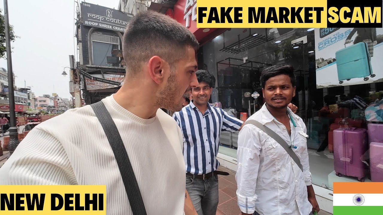 SCAMMED! Shopping at Delhi's Fake Market 🇮🇳 - YouTube