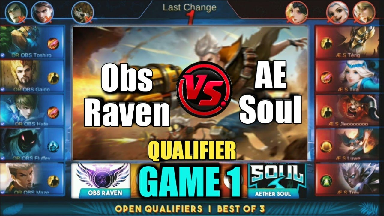 Game1 Aether Soul VS Obsidian Raven | MPL PH S3 Open Qualifiers - YouTube
