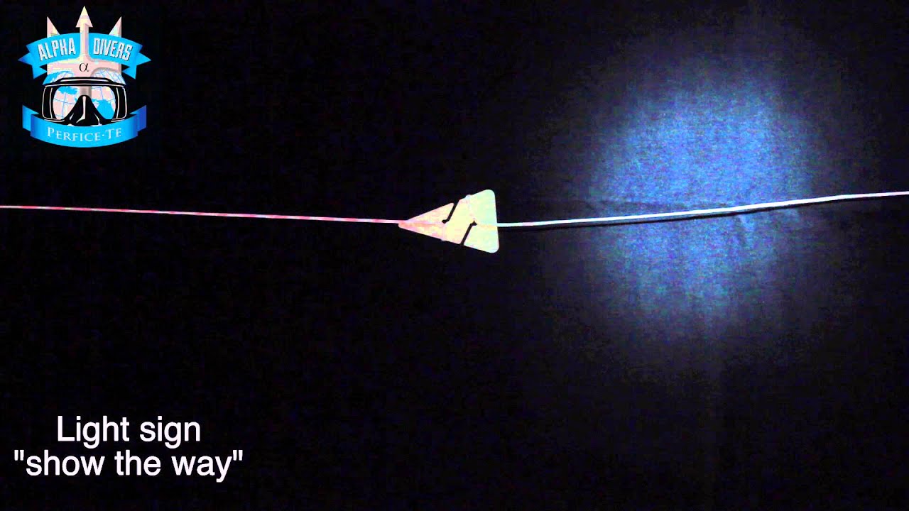 Light sign "show the way" - YouTube