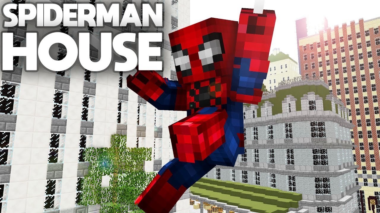 Minecraft : Easy To Build Spider man House | Build A Spider Man House ...