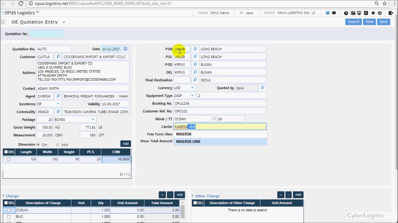 Logistics Training - Sales Quotation - YouTube