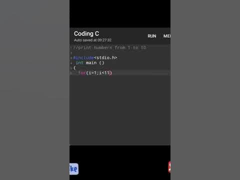 How to print 1 to 10 numbers in c programming language ??? - YouTube