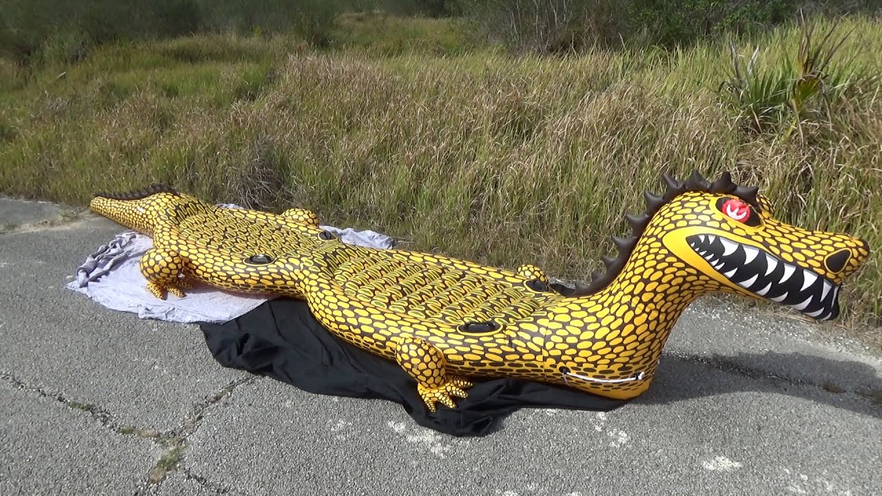 16-Foot-Long Sprint Dragon Pool Float Inflation - YouTube