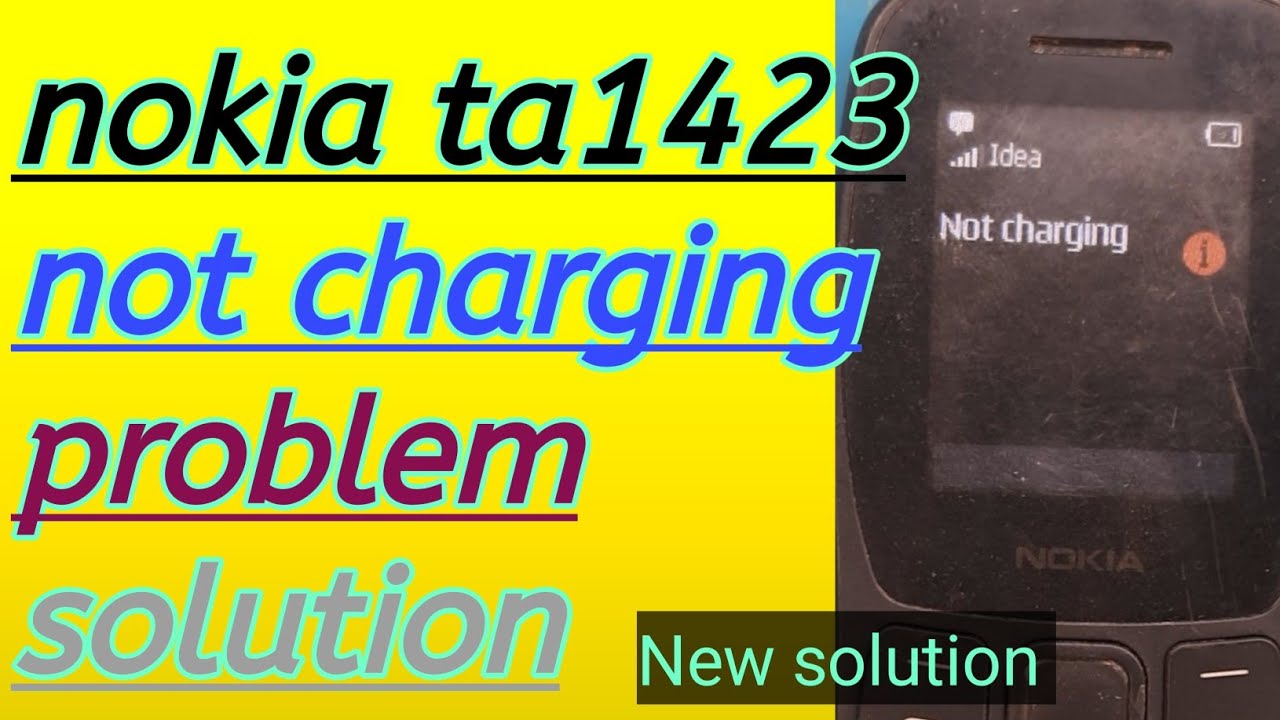nokia ta1423 not charging problem solution simple easy/how to solve nokia charging problem - YouTube