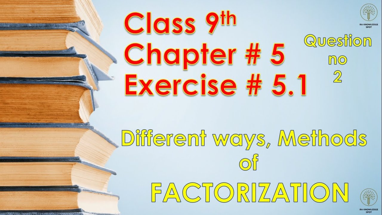 Class 9th, Maths, Chapter 5, Exercise5.1 Question no 2 - YouTube