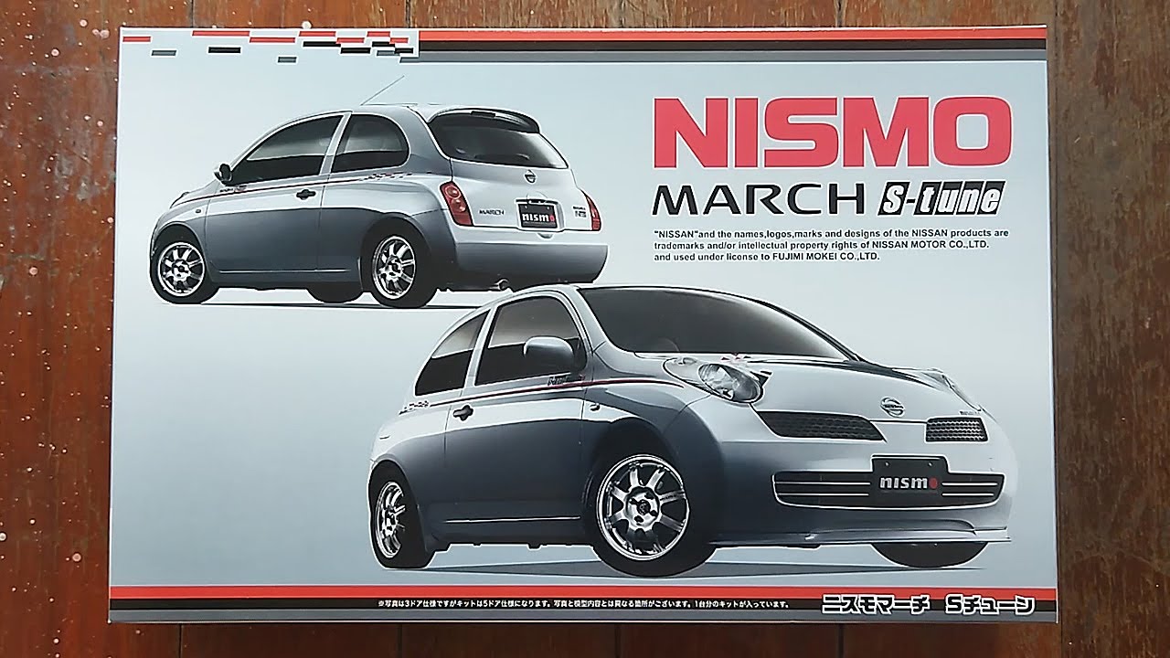 Fujimi 1/24 Nismo Nissan March S-tune | Plastic Model Kit Unboxing ...